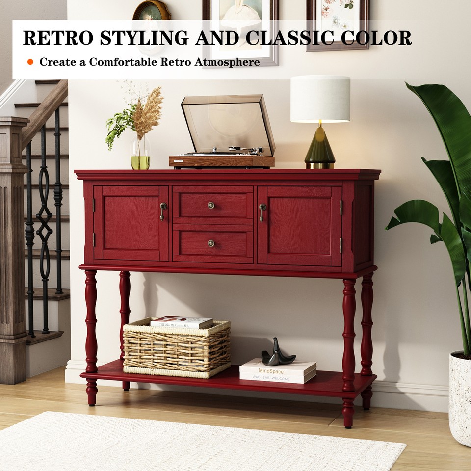 Sideboard Storage Dining Buffet Cabinet Console Table with Shelf ...