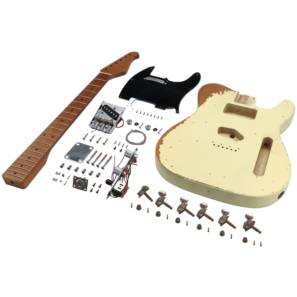 Relic DIY Guitar Kit TL Style Alder Body Roast Maple Neck Fingerboard S ...