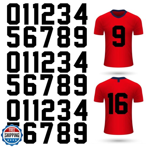 33 Pcs 8 Inch Iron on Numbers Jersey Heat Transfer Numbers Big 0 to 9 ...