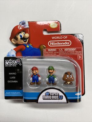 Mario, Luigi, & Goomba Microland 1-1 Figures - World of Nintendo - New ...