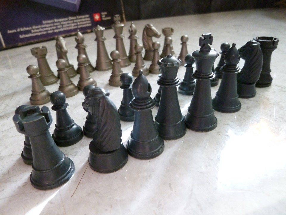 VINTAGE KASPAROV COMPANION III CHESS COMPUTER PIECES ONLY FULL SET VGC ...