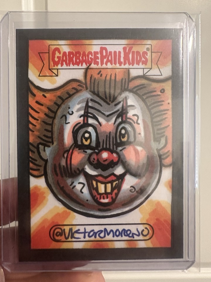 Garbage Pail Kids 2024 Kids At Play Victor Moreno Sketch Pennywise 1/1 ...