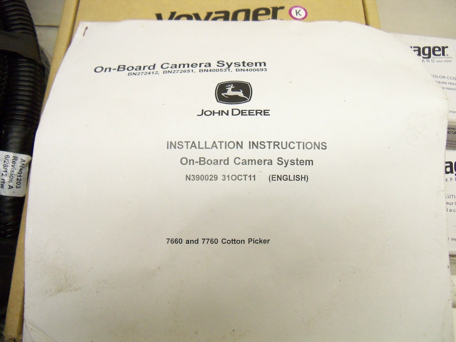 John Deere Camera Observation System BN400693-Voyager Camera Kit | eBay