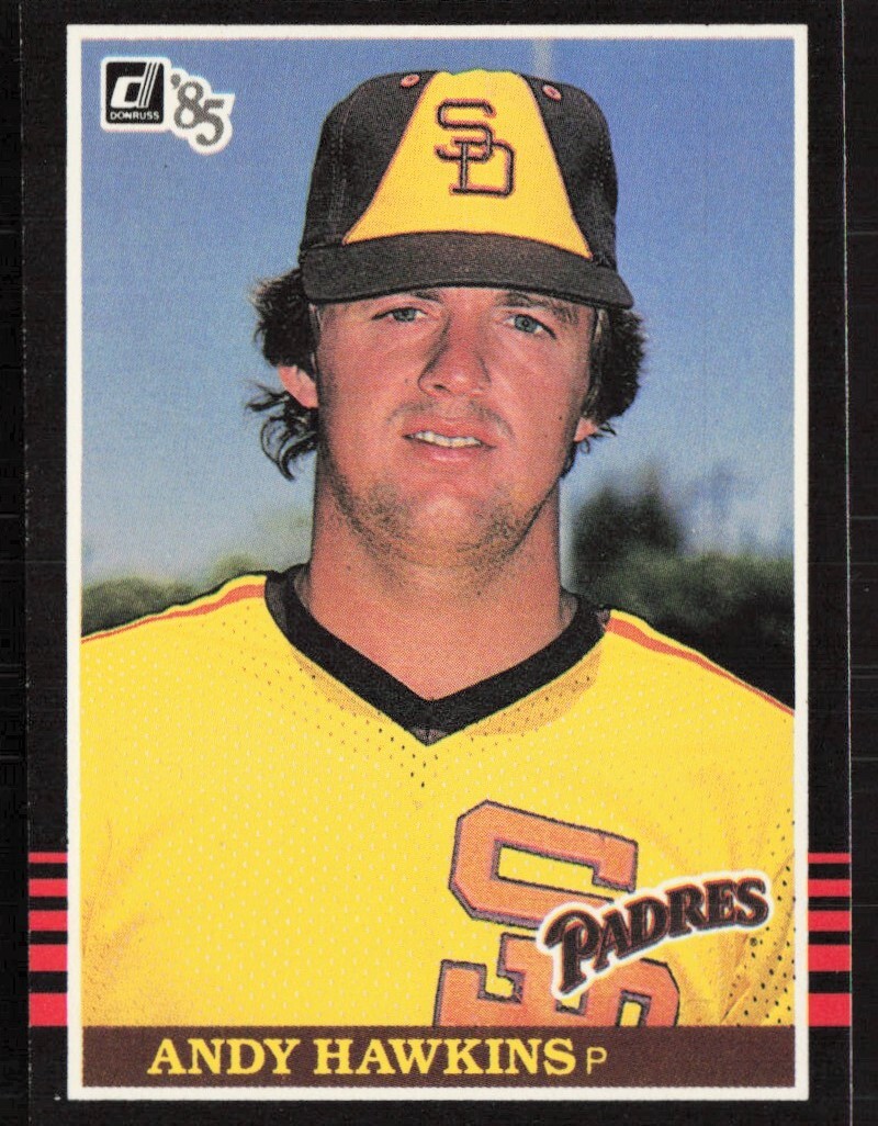 1985 Donruss #528 Andy Hawkins San Diego Padres | eBay