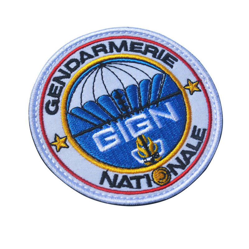 Embroidered France Flag GIGN CSI GIPN Hook Loop Patch Emblem Fastener ...