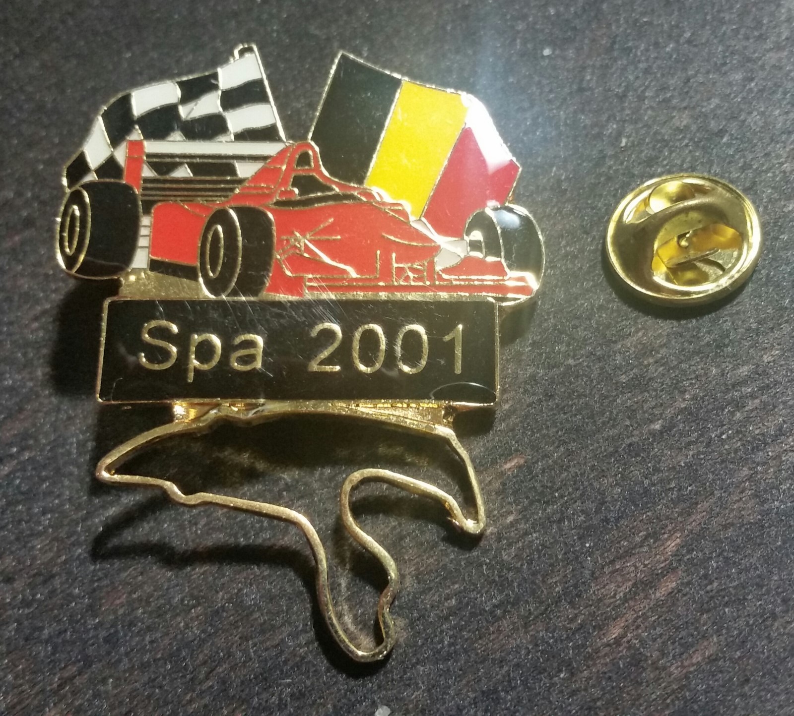 Formula 1 Pin F1 Grand Prix 2001 Spa with Track - Dimensions 39x48mm ...