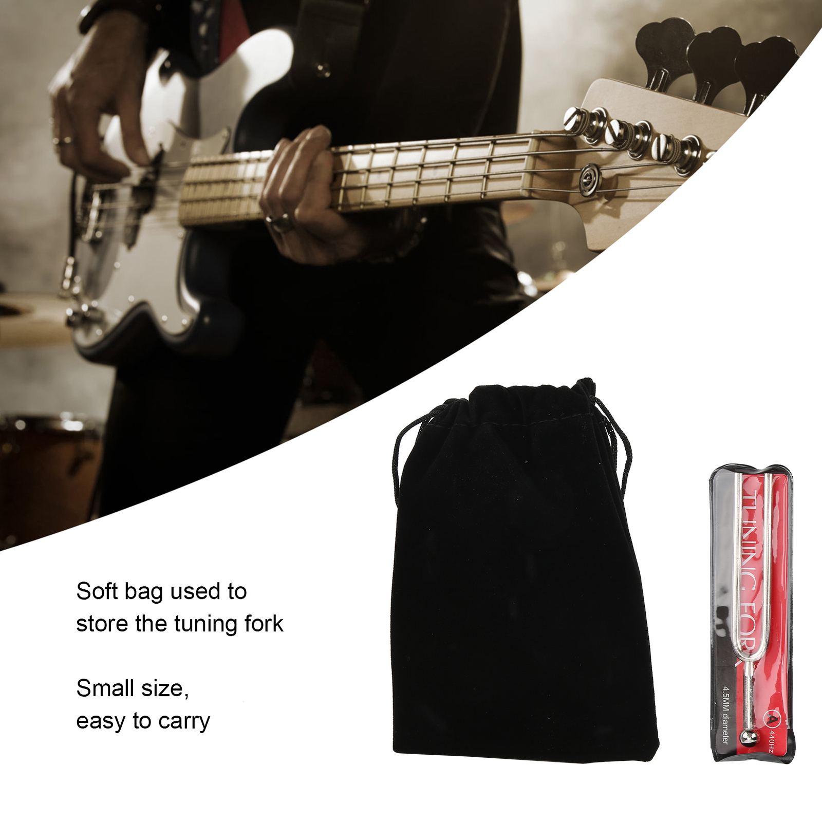 Tuning Fork Standard A 440hz Violin Mandolin Guitar Tuner Instrument ...