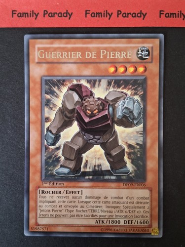 Guerrier de Pierre DP09-FR006 Carte Rare YuGiOh! 1ère Edition Français ...
