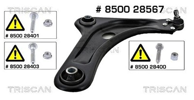 TRISCAN Track Control Arm For PEUGEOT CITROEN DS 2008 208 C3 II III ...
