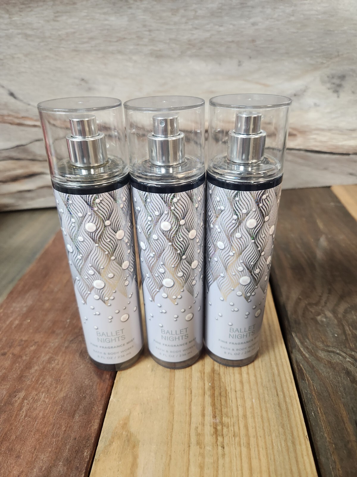 3PK Bath & Body Works Ballet Nights Fragrance Body Mist Spray 8oz NEW ...