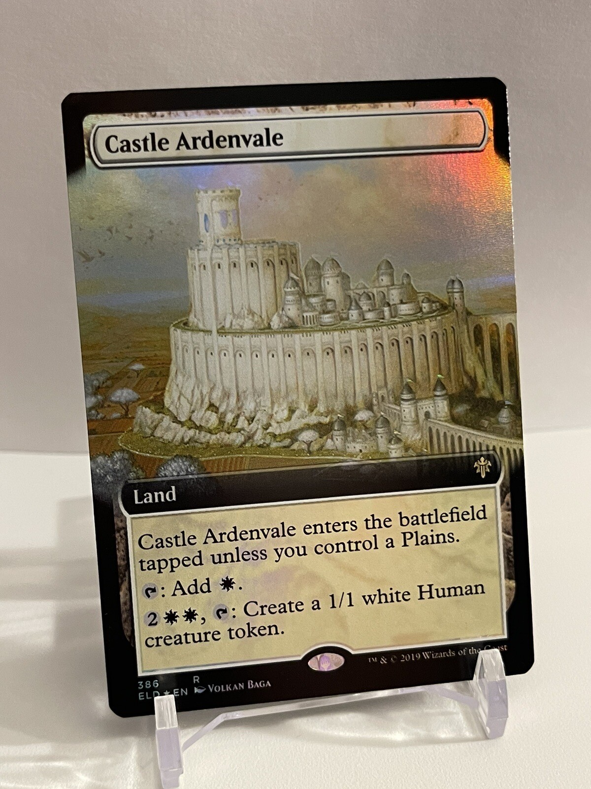 FOIL Castle Ardenvale (Extended Art) MtG Throne of Eldraine English NM ...