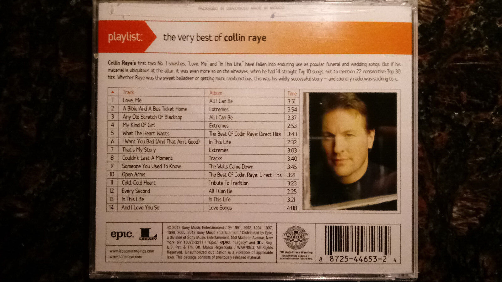 Playlist: The Very Best of Collin Raye by Collin Raye (CD, Oct-2012 ...