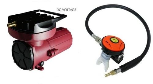 Scuba Diving Air Compressor 12V Oil-less Hookah +Regulator Direct ...