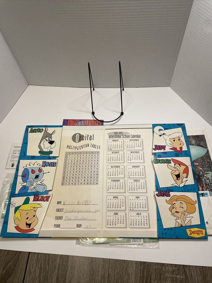 Jetsons Denny39s Restaurant Kids Menu 1992 This Is The The Jetsons (TV