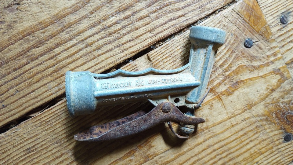 vintage Gilmour metal mist supreme hand water sprayer not working | eBay