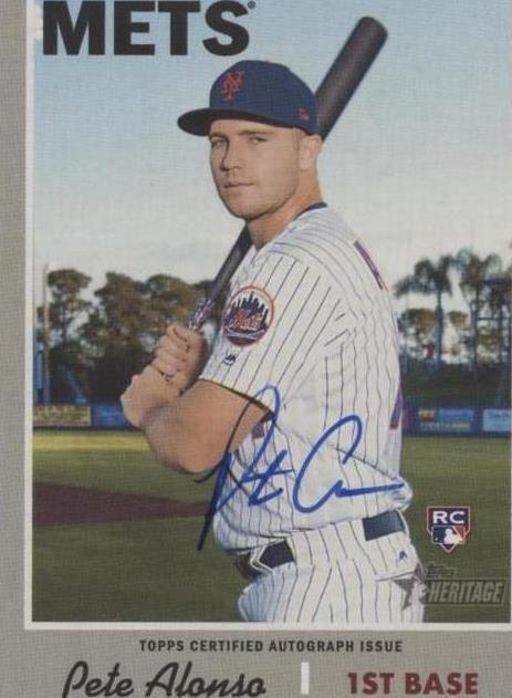2019 Topps Heritage High Number - Real One Autographs Pete Alonso #ROA ...
