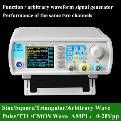JDS6600 15MHz Dual Channel Arbitrary Waveform DDS Signal Generator ...