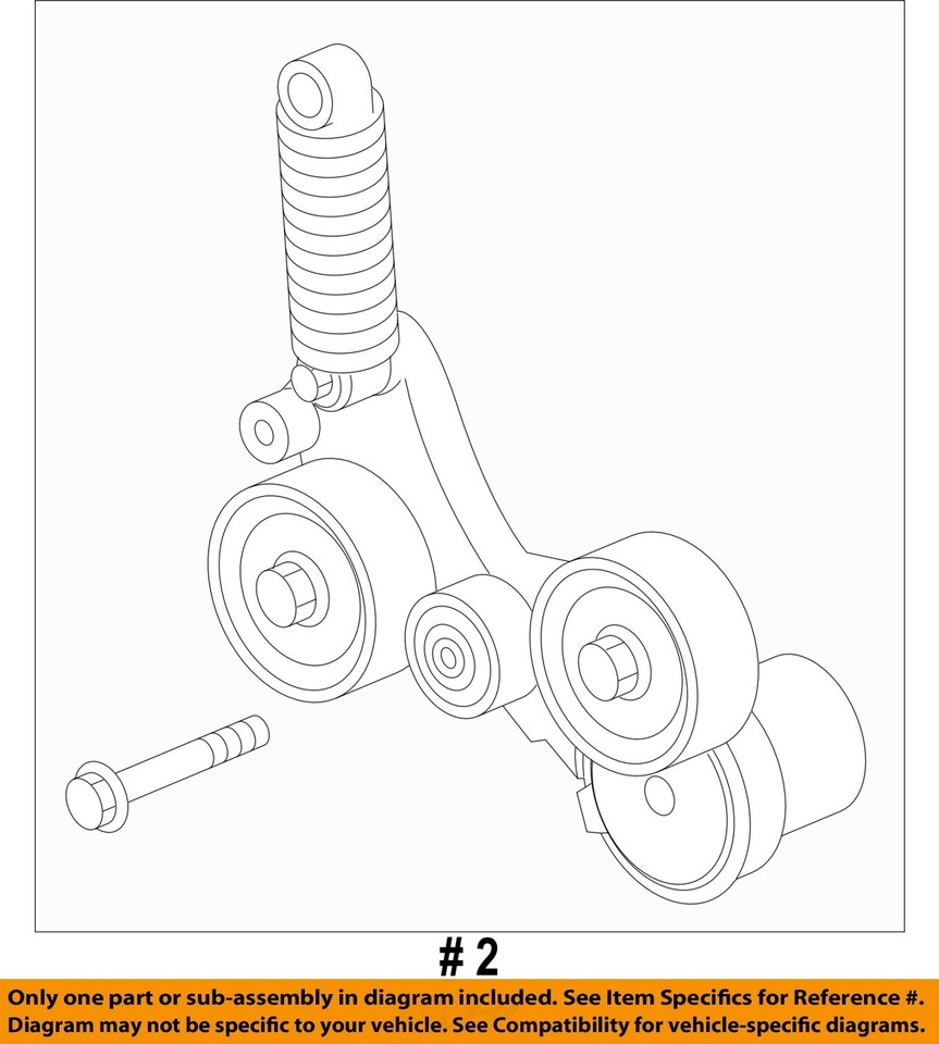 Buick GM OEM 2015 Regal-Serpentine Fan Belt Tensioner 12663047 | eBay