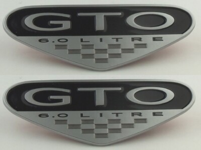 2005 2006 Pontiac GTO 6.0L Fender Badges Emblems Logo LS2 05-06 OE ...