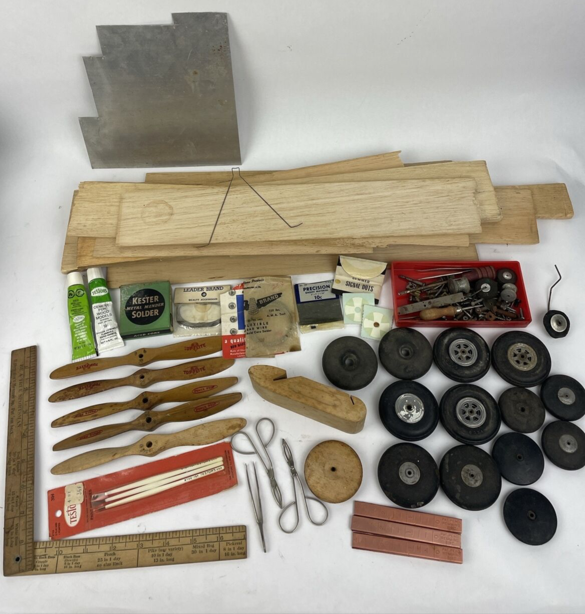 Huge Lot of RC Balsa Wood Airplane Construction Tool Clamp Hemmer ...