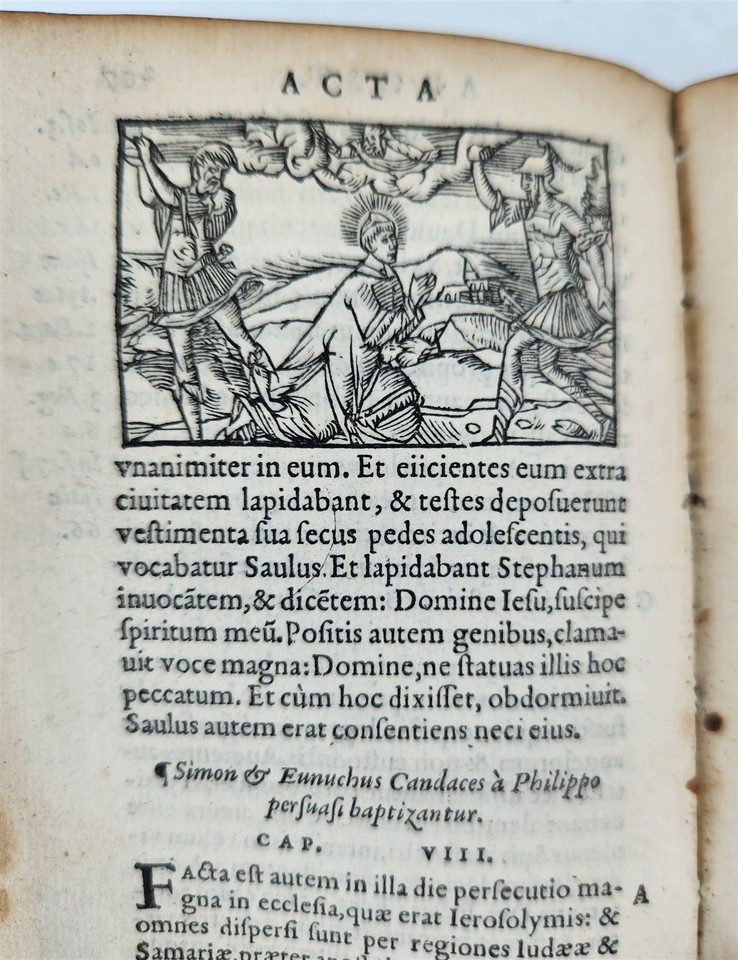 16th century BIBLE in LATIN ILLUSTRATED antique pocket size NEW ...