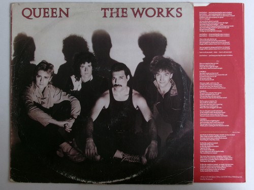 QUEEN THE WORKS EMI 2400141 FREDDIE MERCURY BRIAN MAY POP ROCK INNER ...