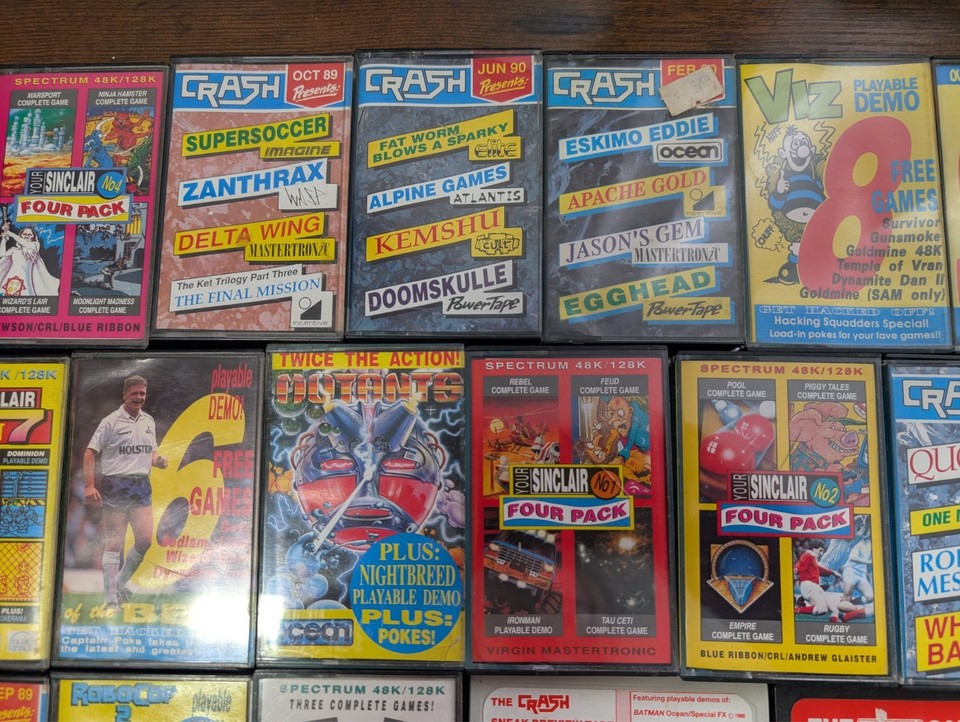 ZX Spectrum Magazine Cover tapes, + Konami collection | eBay UK
