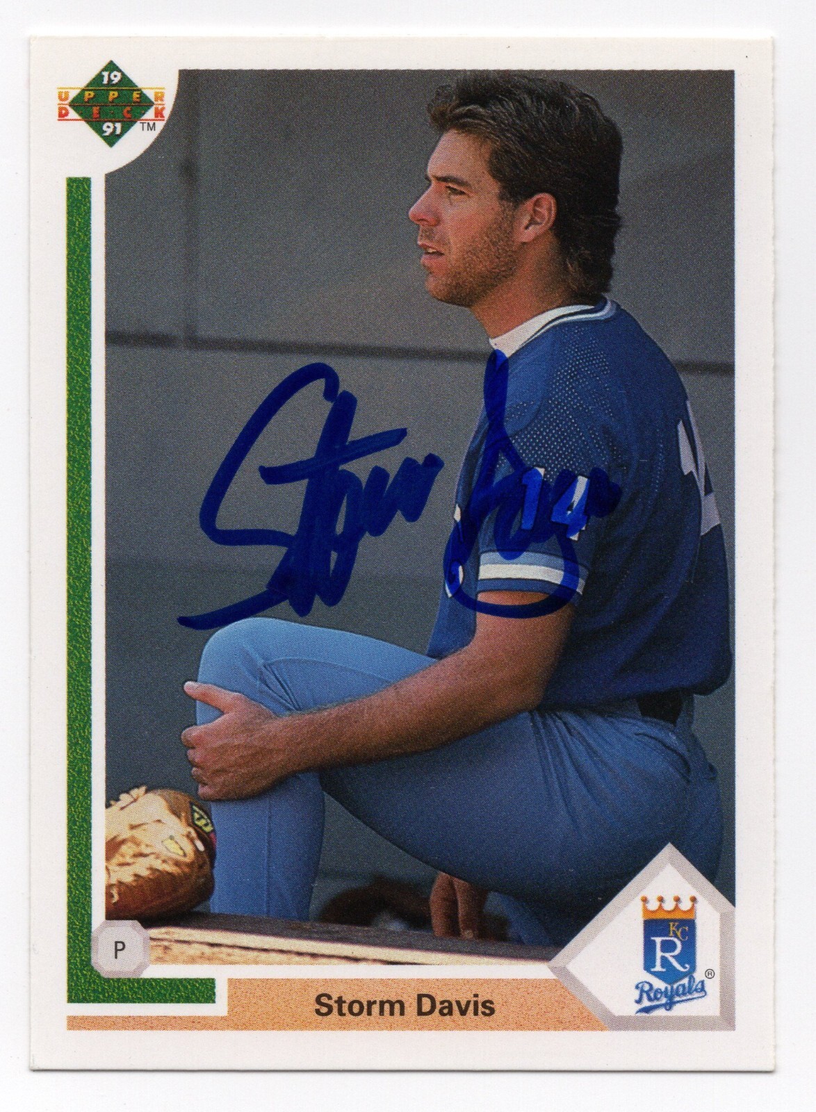 Storm Davis Autograph On a 1991 Upper Deck - Kansas City Royals (Read ...