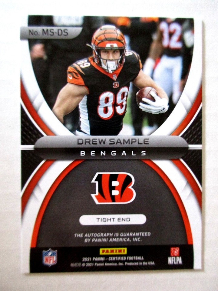 2021 Certified Drew Sample AUTO Mirror Signatures. BENGALS 105/129 | eBay
