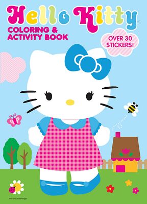 NEW Hello Kitty 32-Page Coloring and Activity Book with Stickers ...