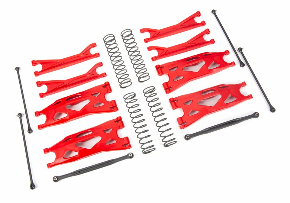 Traxxas 7895R WideMaxx Suspension Kit Wide Maxx RED | eBay
