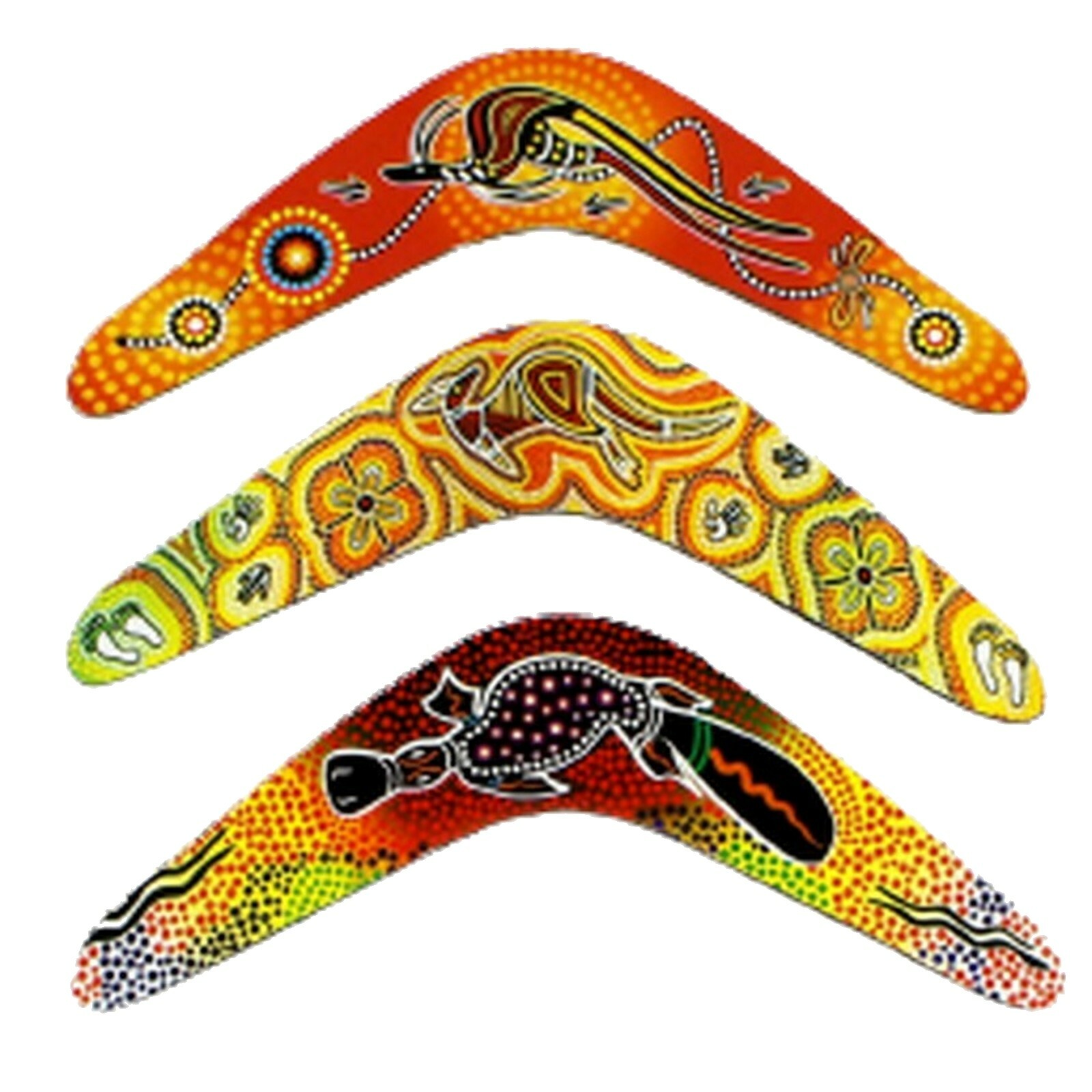 6 Fridge Magnet Australia Aboriginal Kangaroo Animal Art Boomerang ...