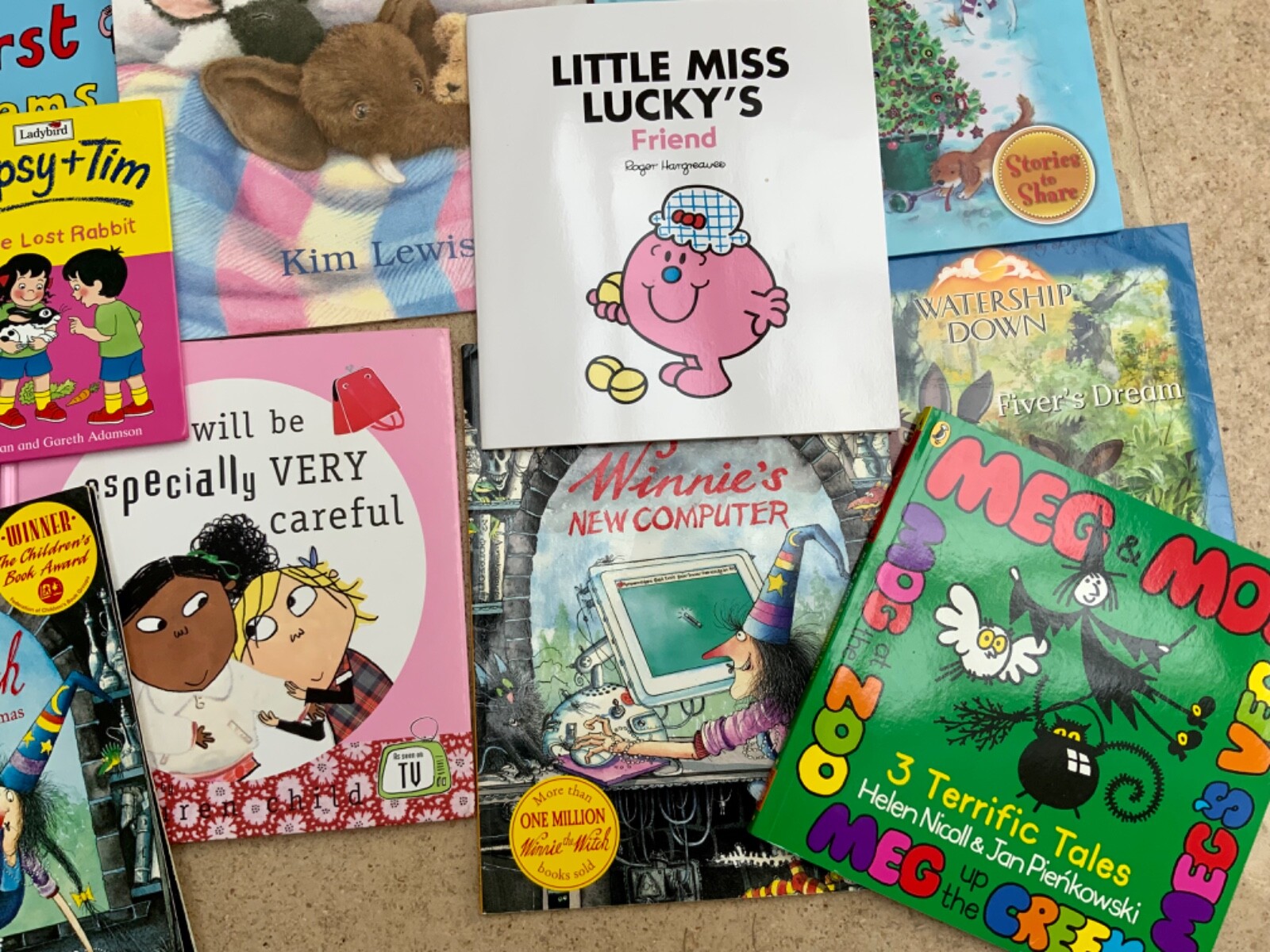 Kids Book Bundle x15 Young Children Lauren Child, Meg & Mog, Winnie the ...