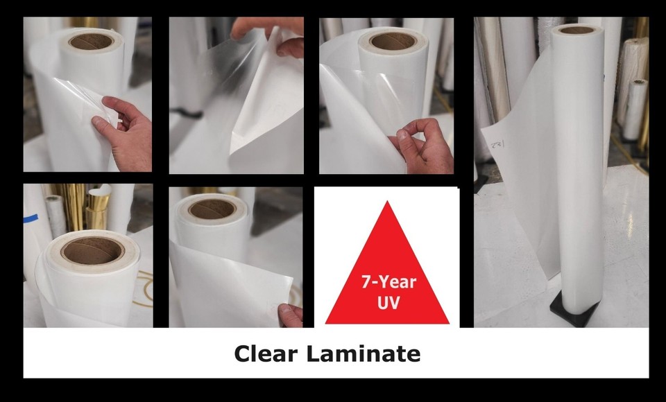 2.4mil Gloss & Matte UV Laminate Vehicle Wrap Self-Adhesive Vinyl (7 ...
