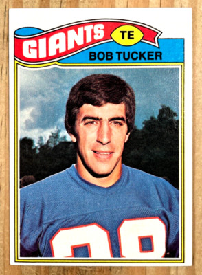 1977 TOPPS BOB TUCKER CARD#124 BLOOMSBURG NEW YORK GIANTS MINNESOTA ...