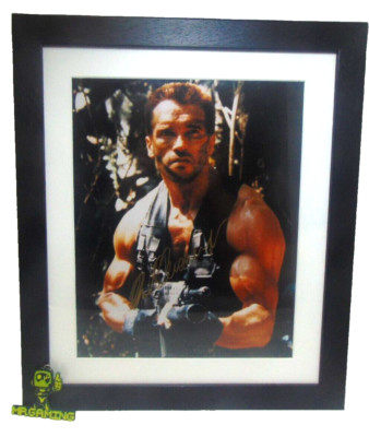 ARNOLD SCHWARZENEGGER PREDATOR SIGNED AUTOGRAPH 14 X 11 PHOTO W/COA | eBay