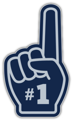 Dallas Cowboys Number One NFL Sport Car Bumper Sticker Decal ''SIZES ...