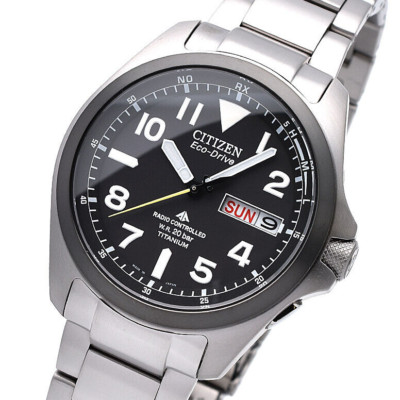 CITIZEN PROMASTER LAND PMD56-2952 Titanium Eco-Drive Solar Watch Black ...