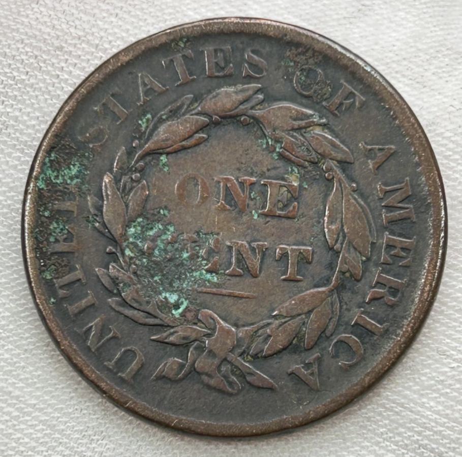 1835 Coronet Head Large One Cent 1C Small 8 Stars Old U.S. Coin | eBay