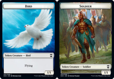 10x Bird Token (001) // Soldier Token NM-Mint, English Commander ...