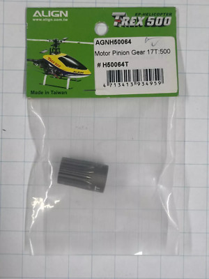 Align Trex 500 Motor Pinion Gear 17T H50064 | eBay