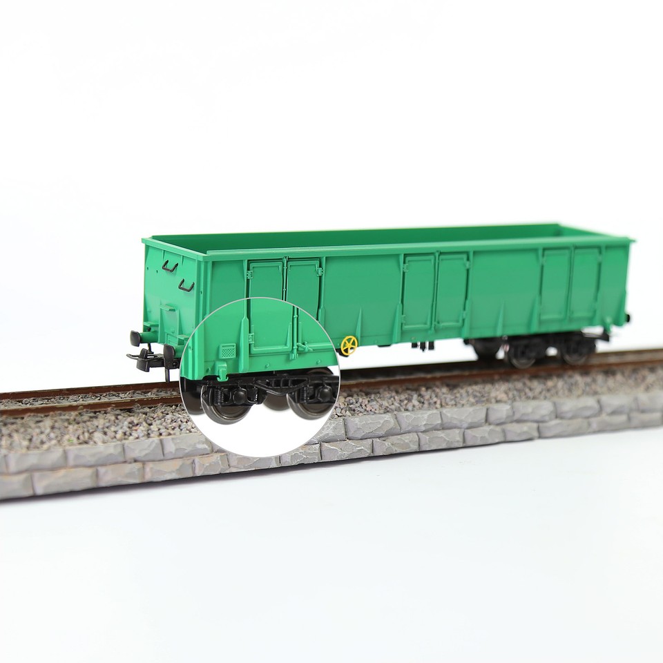 2pcs Model Trains HO Scale 1:87 Bogies with 36" Metal DC Wheels HP0687 ...