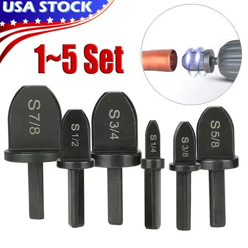 6x Swaging Tool Drill Bit Set Air Conditioner Copper Pipe Flaring Tube ...