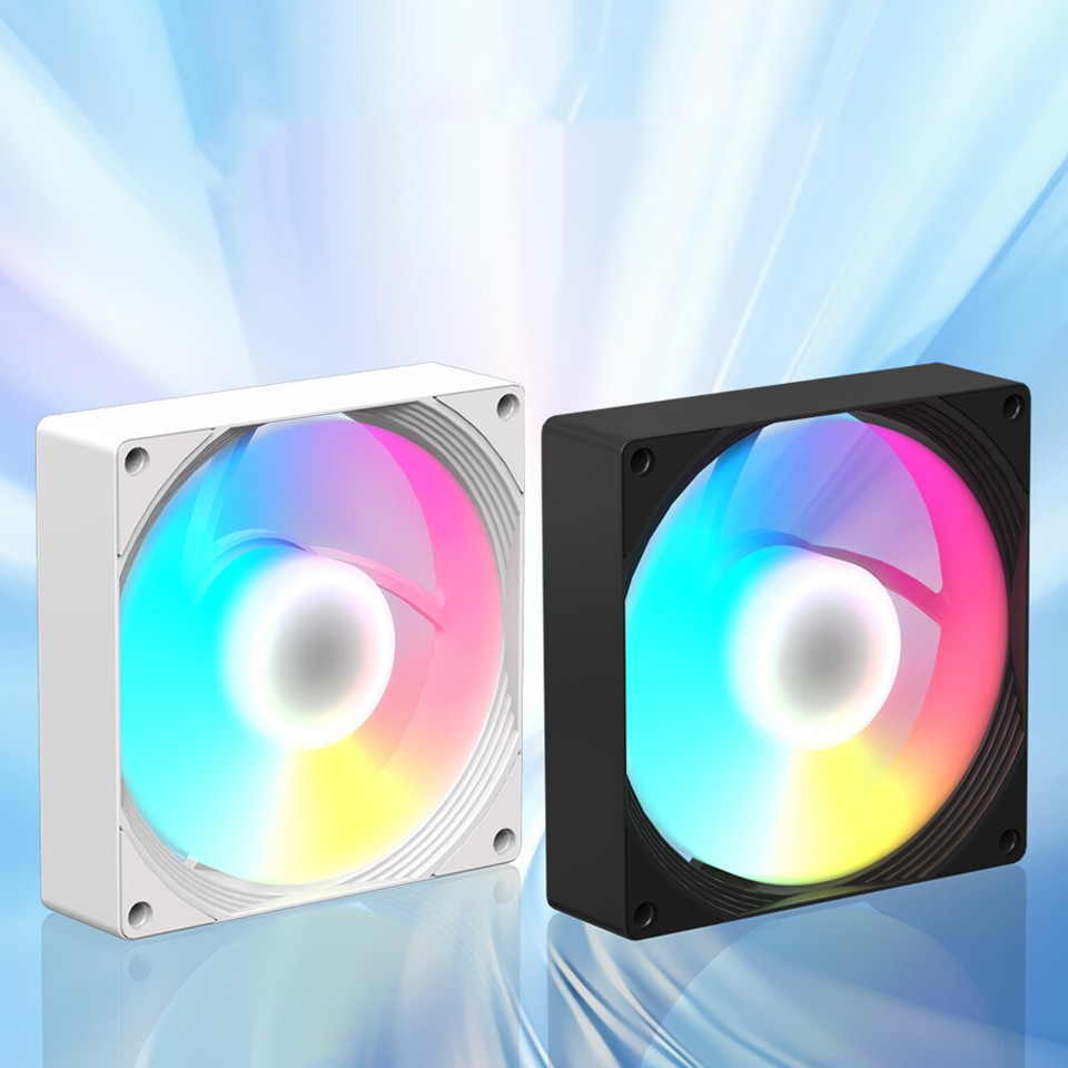 9cm CPU Cooling Fans 4Pin RGB PC Fan ARGB PWM Chassis Fan for PC ...