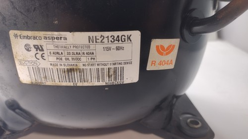 Compressor Embraco aspera NE2134GK 60Hz LRA 33.0 for r404 - 115 Volts ...