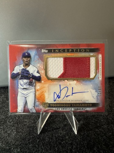 2024 Topps Inception Inception Rookie Auto Patch /25 Yoshinobu Yamamoto ...