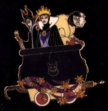Disney Character Train Mystery Tin Villains Maleficent Evil Queen pin ...
