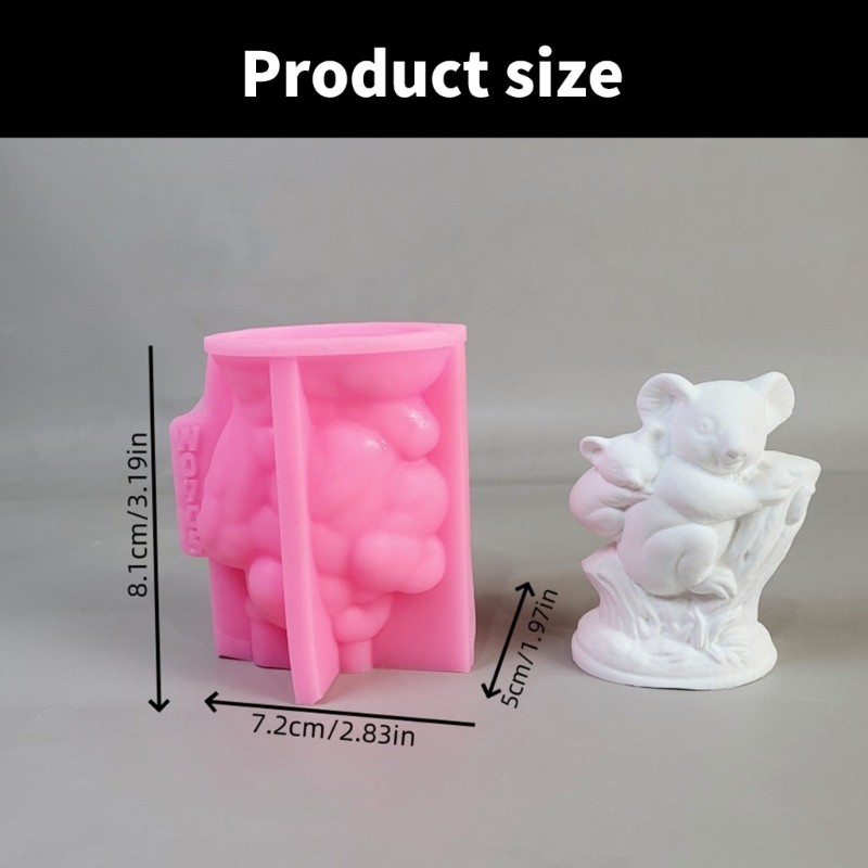 Koala with Baby Mould Silicone Molds Ornament Castings Molds Plasters ...