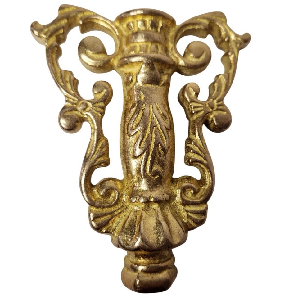 VTG 5" Solid Brass Ornate Art Nouveau Floor Lamp Pole Break ...