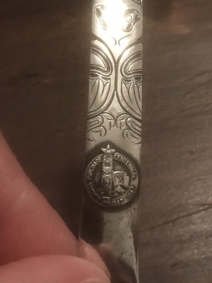 Vintage 100 Year Anniversary Sterling Silver Potlatch Spoon Tlingit ...